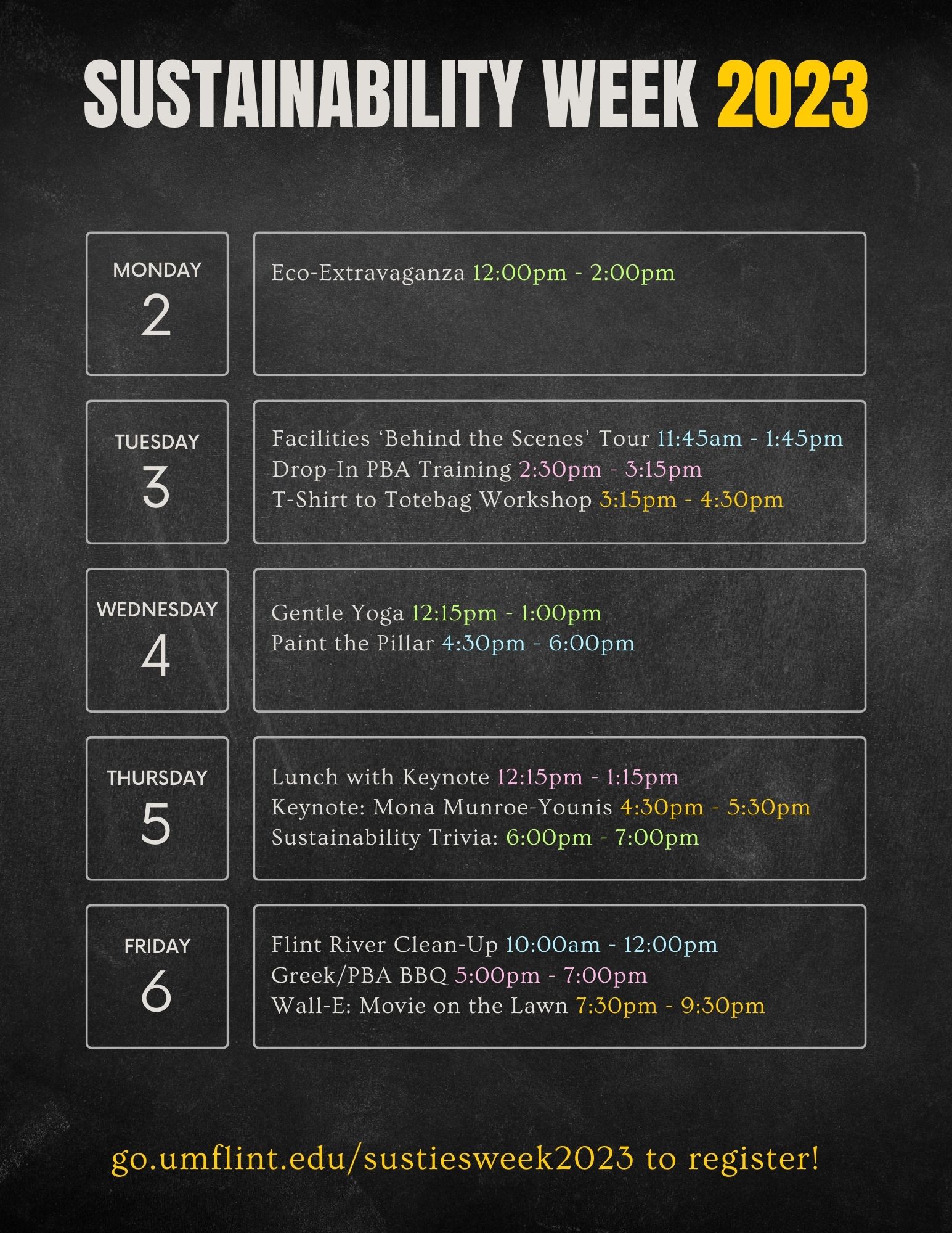 UM-Flint hosting Sustainability Week, Oct. 2-6 | University of Michigan ...